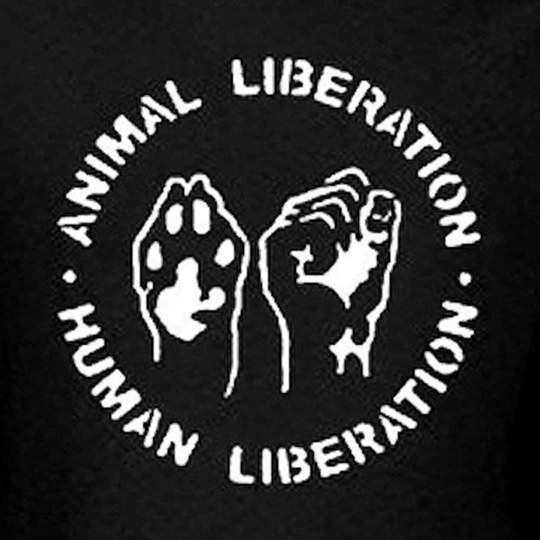 ANIMAL RIGHTS Tshirt Animal Human Liberation T-shirt Vegan Vegetaran ...