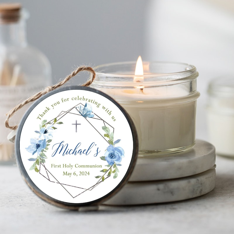 Communion Stickers for Candles - Etsy