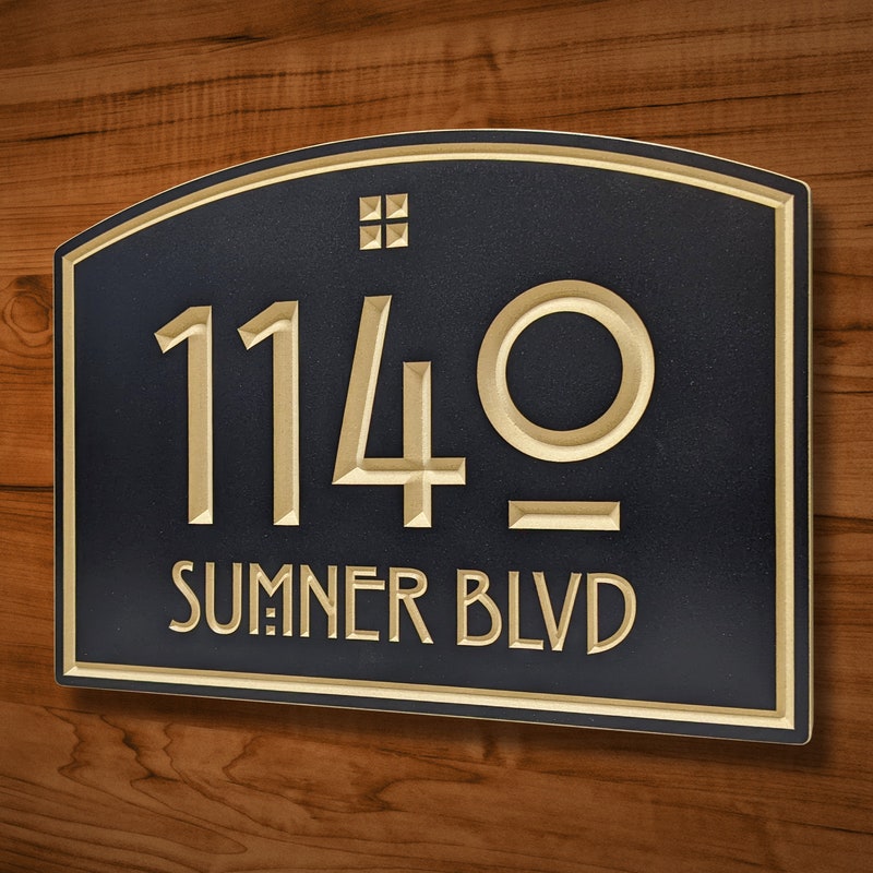 Craftsman House Numbers - Etsy