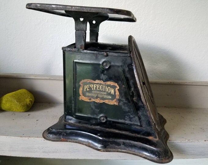Vintage Black Scale Slant Scale Perfection Industrial Farmhouse Decor ...