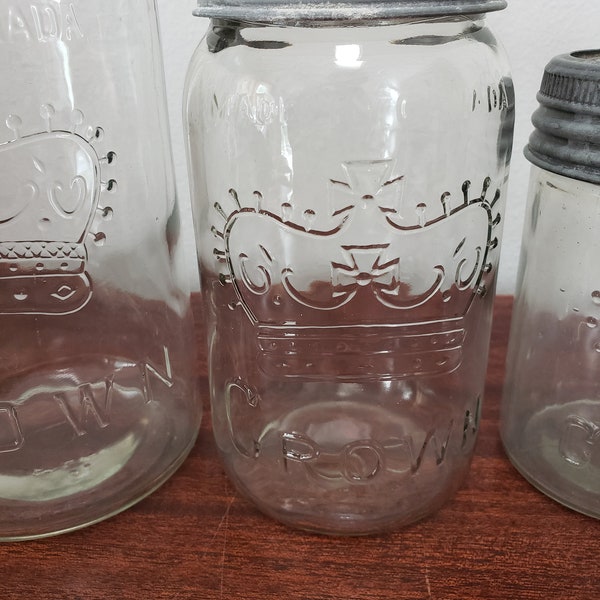 Crown Mason Jar - Etsy