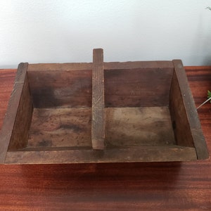 Antique Wood Caddy, Divided Wood Box ,farmhouse, Table - Etsy