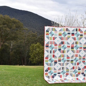 PDF Pattern for Grateful Queen Throw Patchwork Quilt. Classic | Etsy Canada