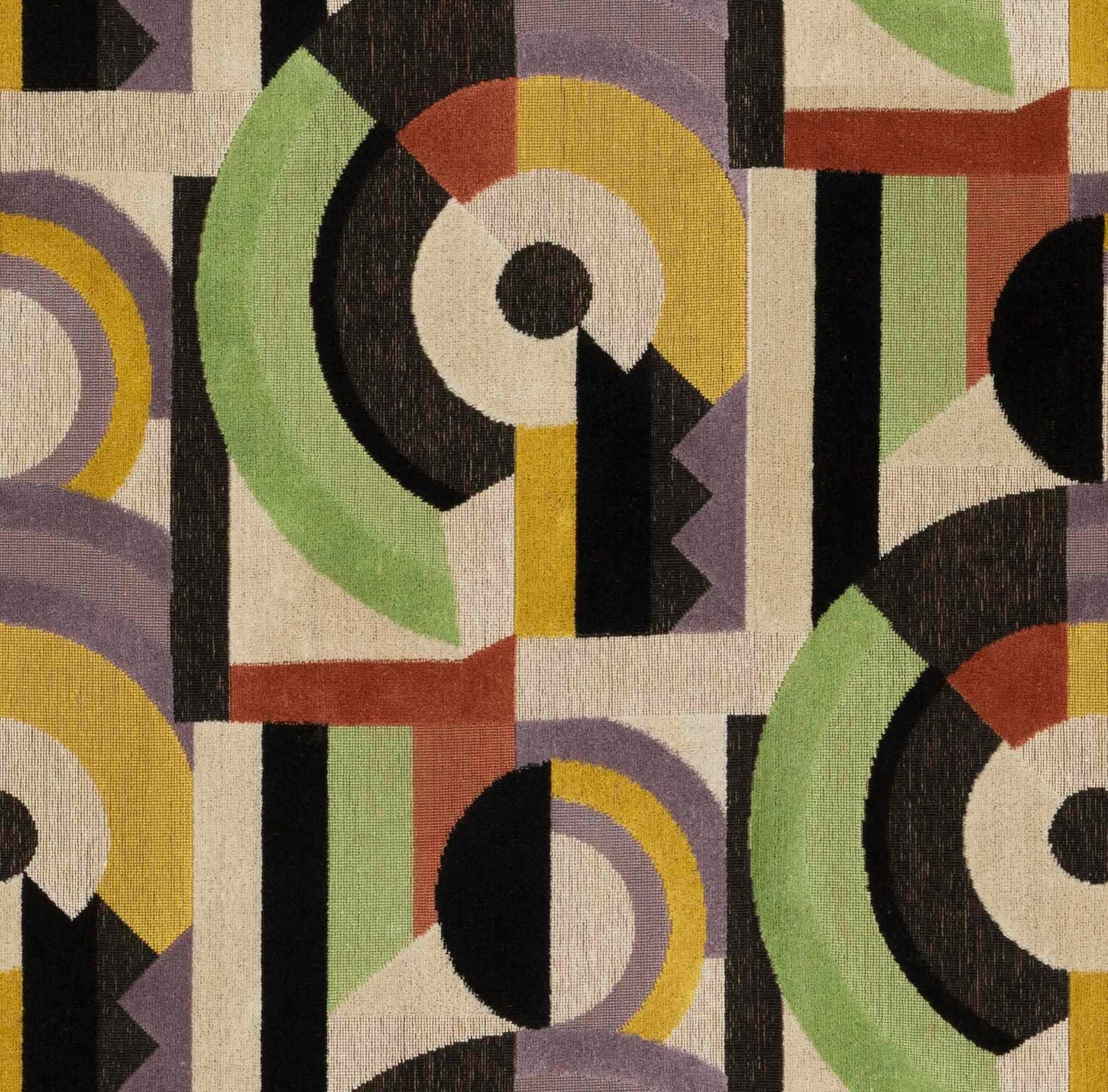 CLARENCE HOUSE La Moderne Velvet Retro Geometric Grospoint Fabric 3 ...