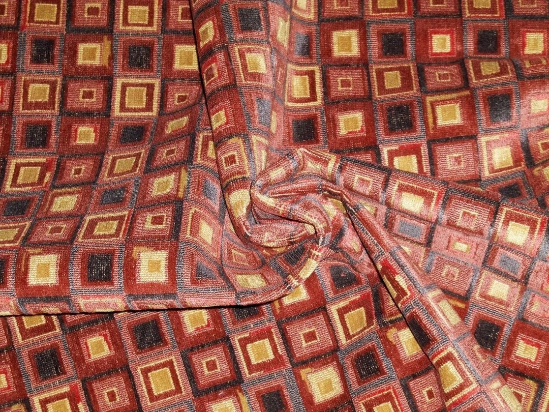 COWTAN & TOUT KALEIDOSCOPE Geometric Linen Grois Point Cut Velvet ...