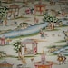 SCALAMANDRE CHINOISERIE SHANGHAI Handprinted Toile Fabric 10 Yards Tea ...