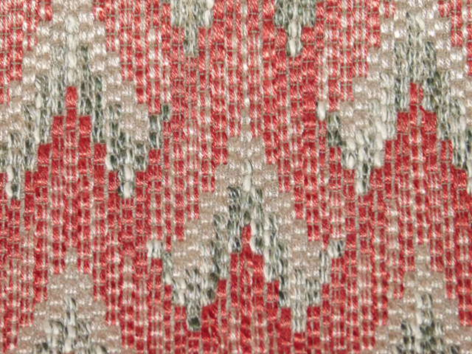 COLEFAX & FOWLER Zig Zag Flame Stitch Geometric Woven Upholstery Fabric ...