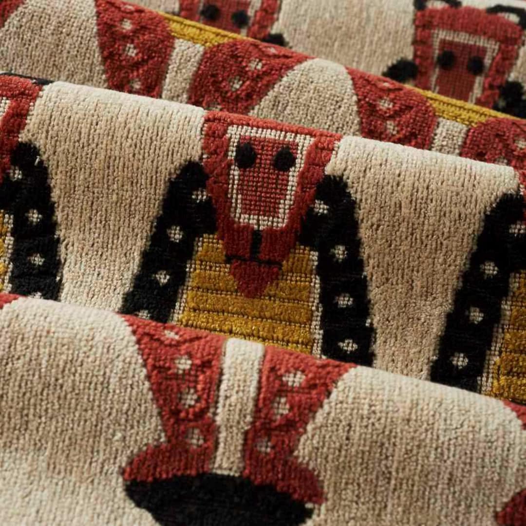 CLARENCE HOUSE Whimsical Monkey Grospoint Woven Velvet Fabric 3 Yards ...