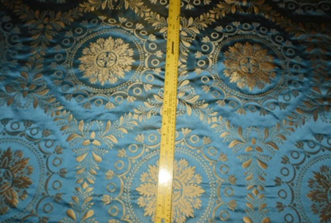 SCALAMANDRE LELIEVRE of Paris Bleu or Gericault Damask French Silk ...