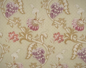 SCALAMANDRE ROCAILLE Floral Silk Fabric 3 Yards Multi on Lt Blue - Etsy
