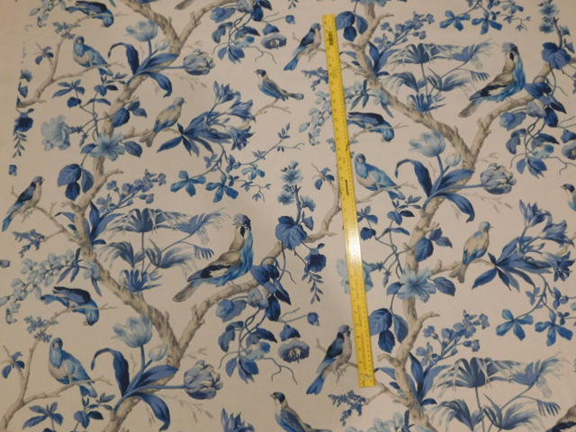 SCALAMANDRE TROPICAL BOTANICAL Birds Toile Fabric 10 Yards - Etsy