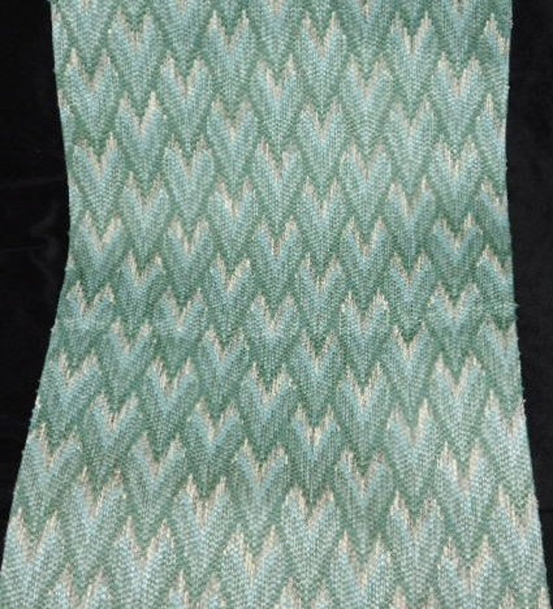 COLEFAX & FOWLER Zig Zag Flame Stitch Geometric Woven Upholstery Fabric ...