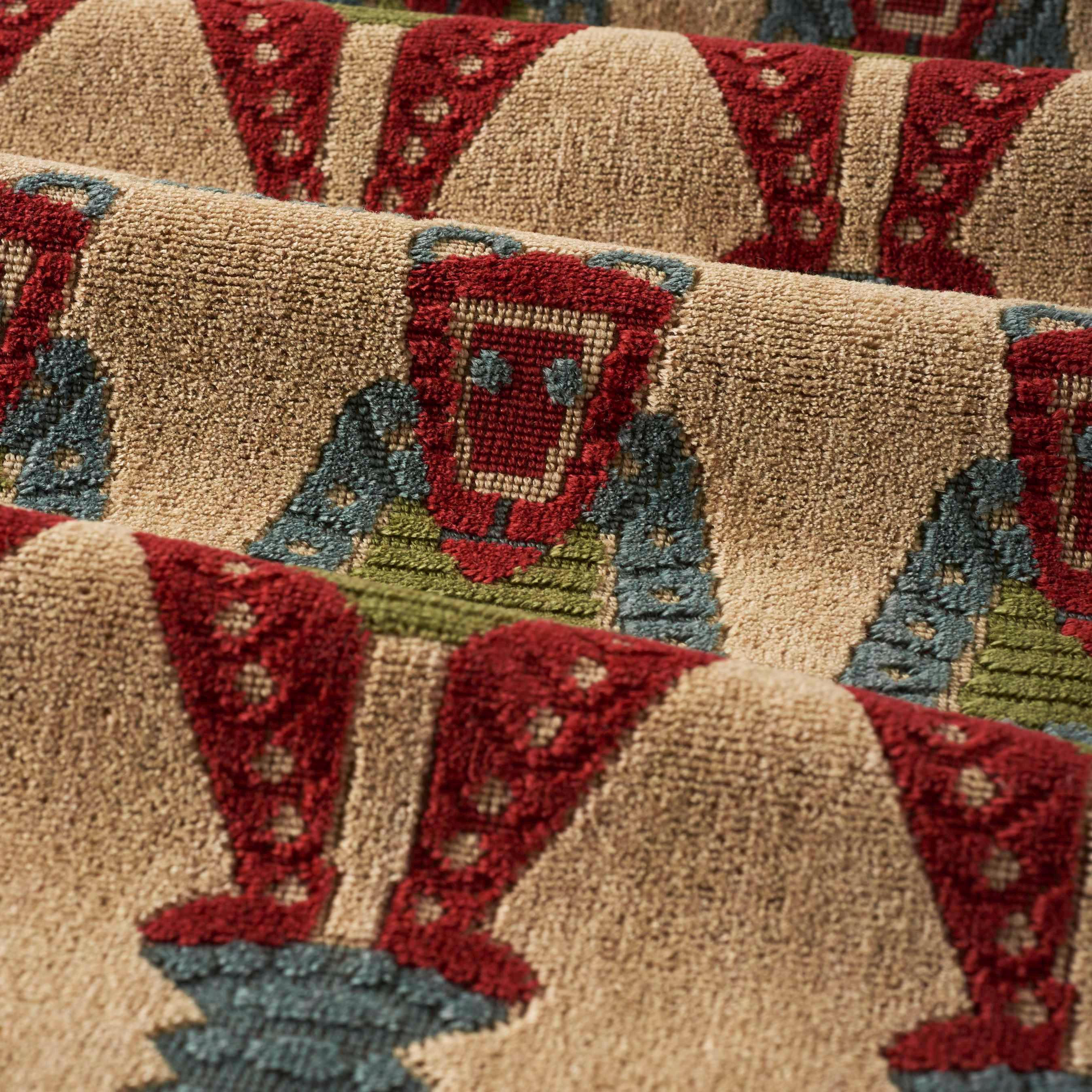 CLARENCE HOUSE Whimsical Monkey Grospoint Woven Velvet Fabric 3 Yards ...