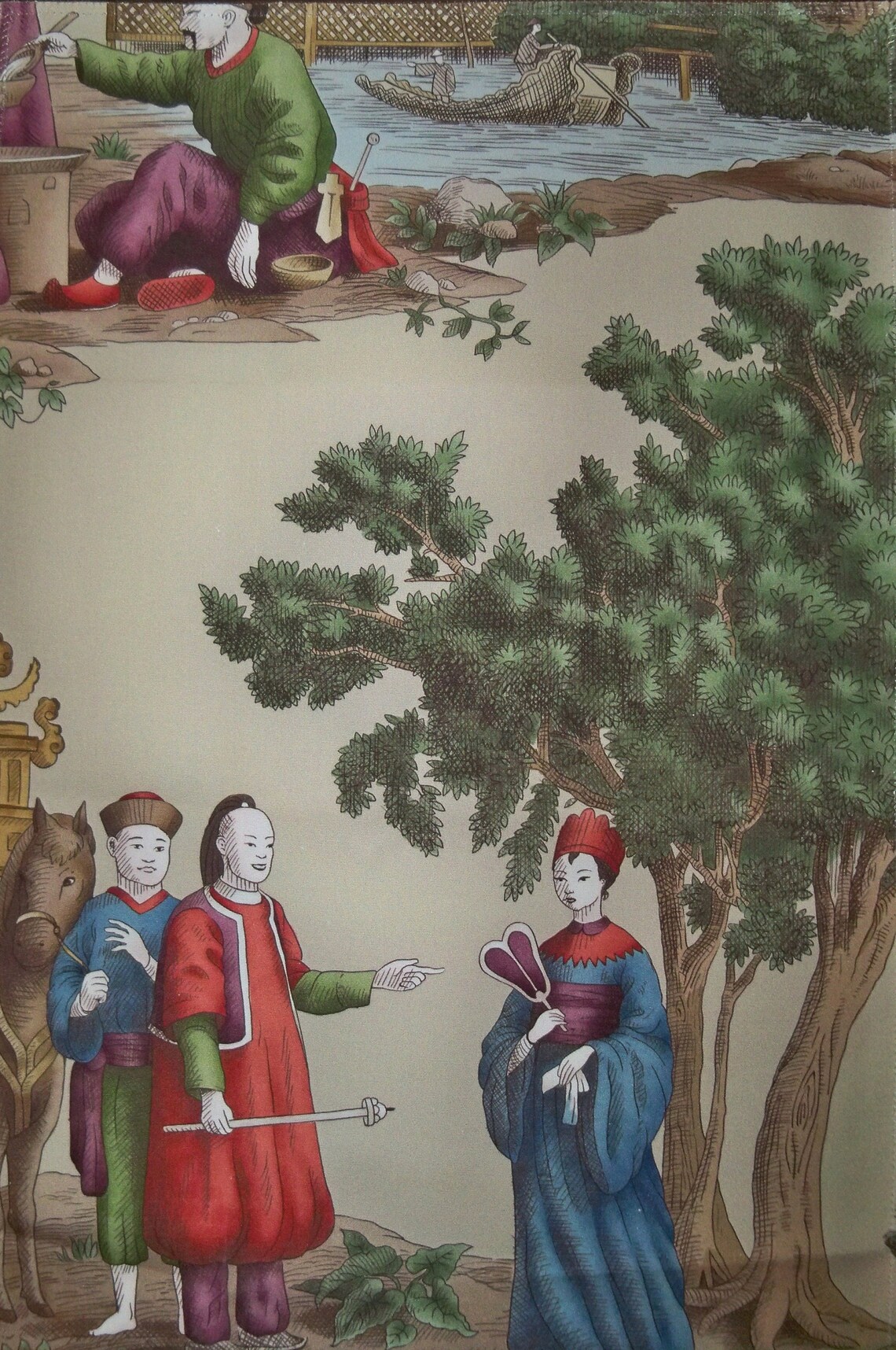 SCALAMANDRE OLD WORLD Chinoiserie Toile Cotton Fabric 10 Yards - Etsy