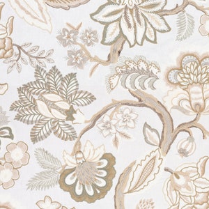 SCALAMANDRE Multidimensional Tree of Life Jacobean Embroidered Crewel ...