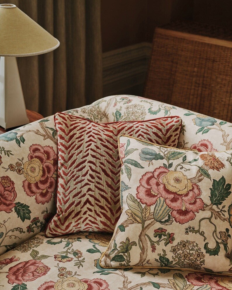COLEFAX & FOWLER Jacobean Floral Tree of Life Print Fabric 10 Yards ...