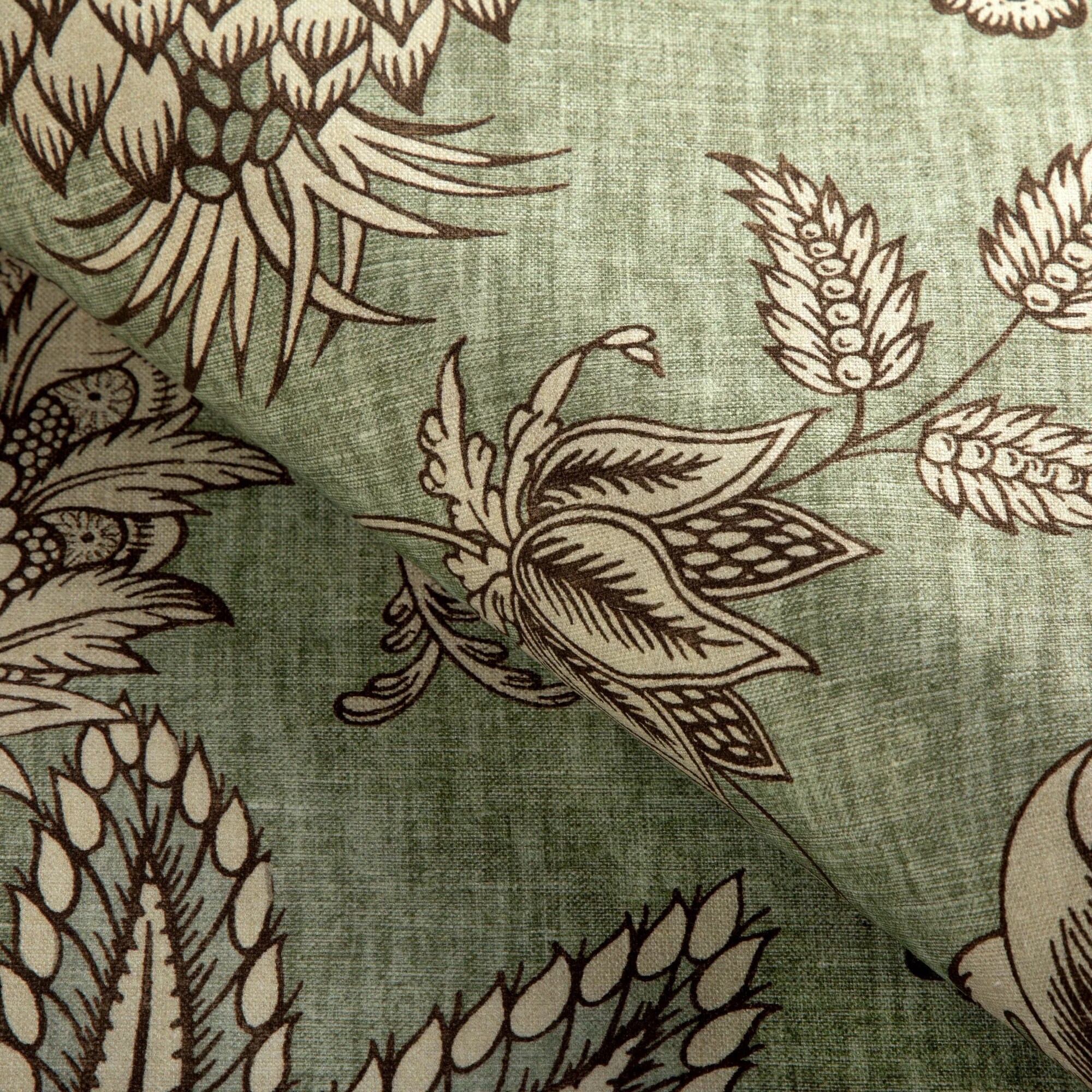 KRAVET LEE JOFA French Country Botanical Floral Fabric 10 Yards Green ...