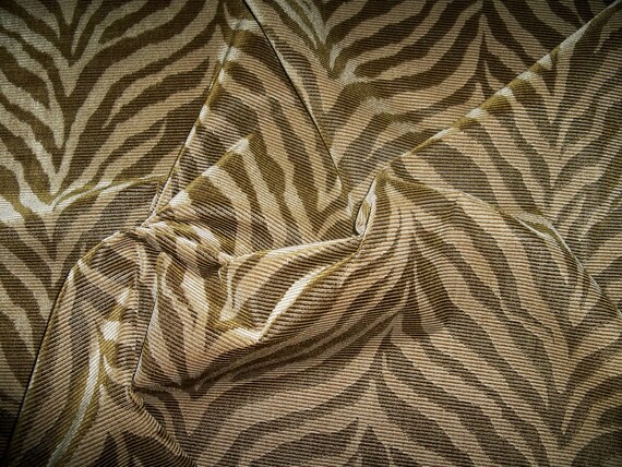SCALAMANDRE BARANZELLI Zebra Animal Skins Ribbed Silk Velvet | Etsy