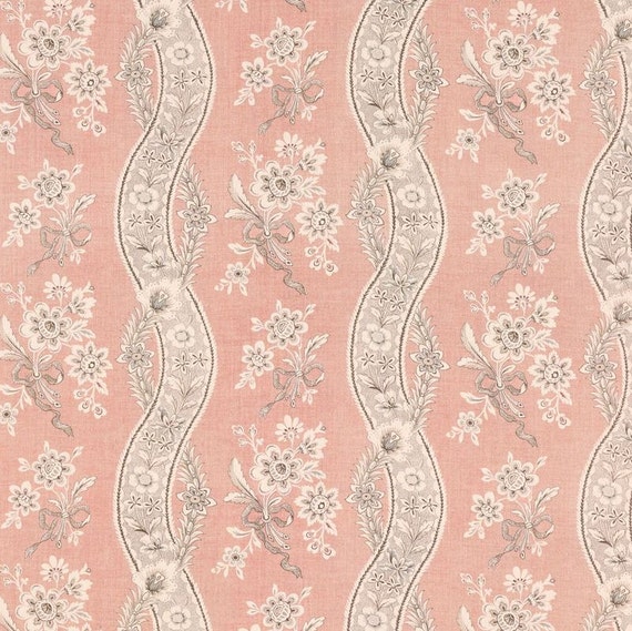 SCHUMACHER FRENCH COUNTRY Chic Floral Bouquets Linen Fabric 10 | Etsy