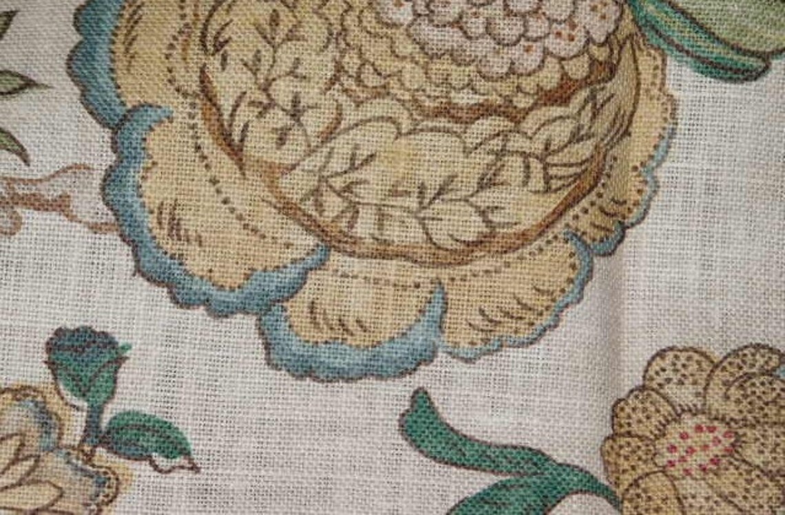 COLEFAX & FOWLER Jacobean Floral Tree of Life Print Fabric 10 Yards ...