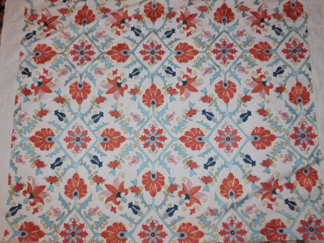 COLEFAX & FOWLER Pashley Italian Motif Embroidered Fabric 3 Yards ...