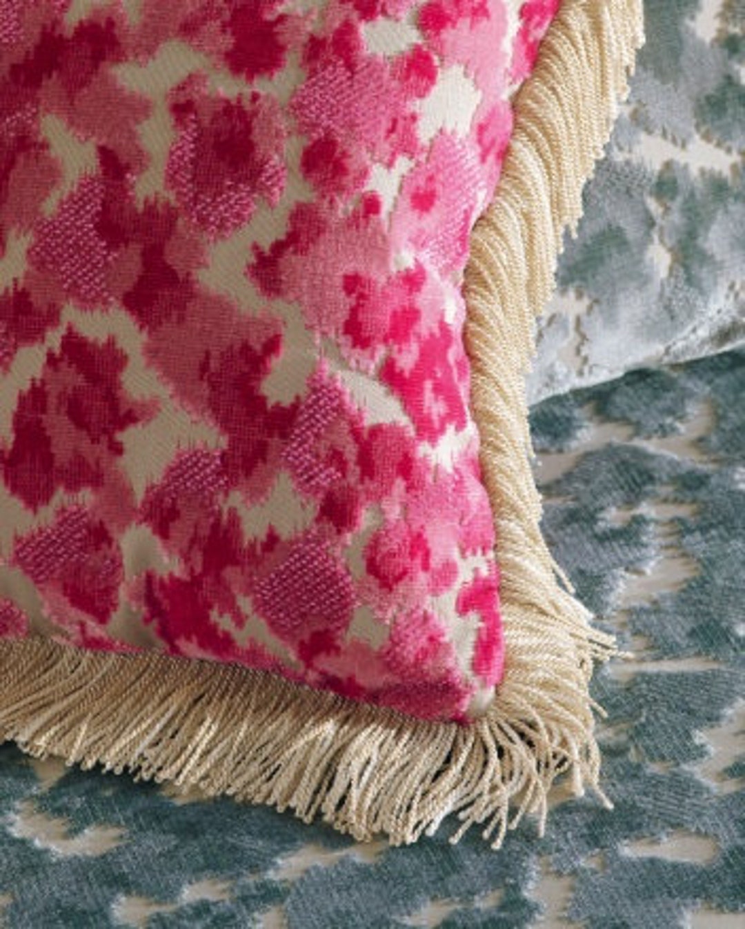 MANUEL CANOVAS Abstract Woven Cut Velvet Fabric 3 Yards Fuchsia - Etsy