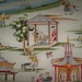 SCALAMANDRE CHINOISERIE SHANGHAI Handprinted Toile Fabric 10 Yards Tea ...
