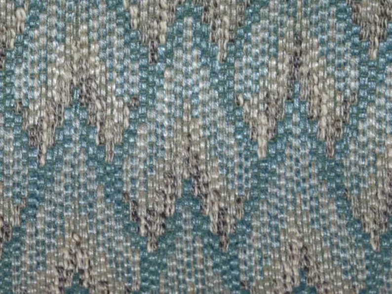 COLEFAX & FOWLER Zig Zag Flame Stitch Geometric Woven Upholstery Fabric ...