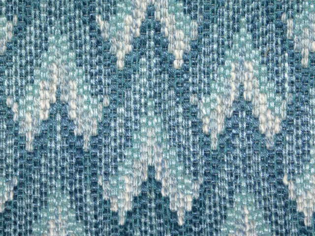 COLEFAX & FOWLER Zig Zag Flame Stitch Geometric Woven Upholstery Fabric ...