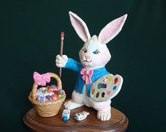 Rabbit Wood Carving - Etsy