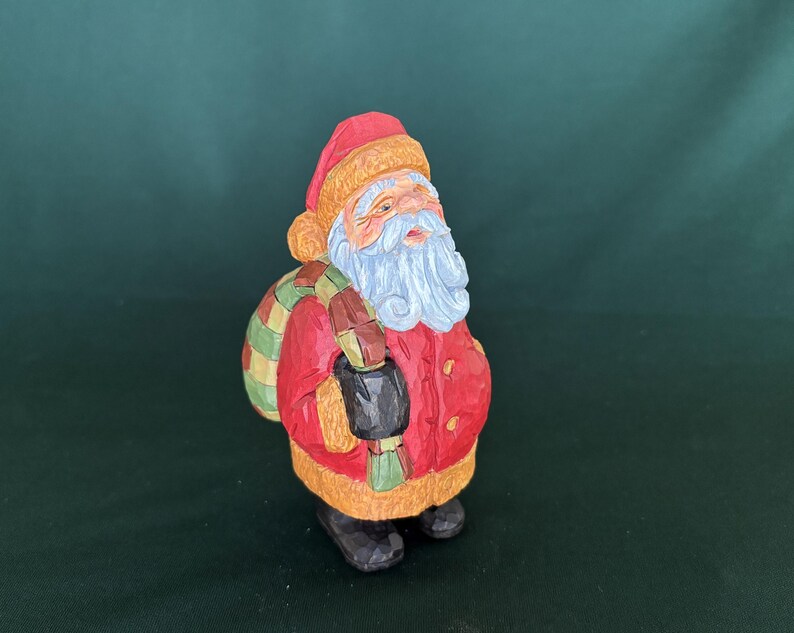 Hand Carved Santa, Old World Santa. Woodcarving, One of a Kind ...