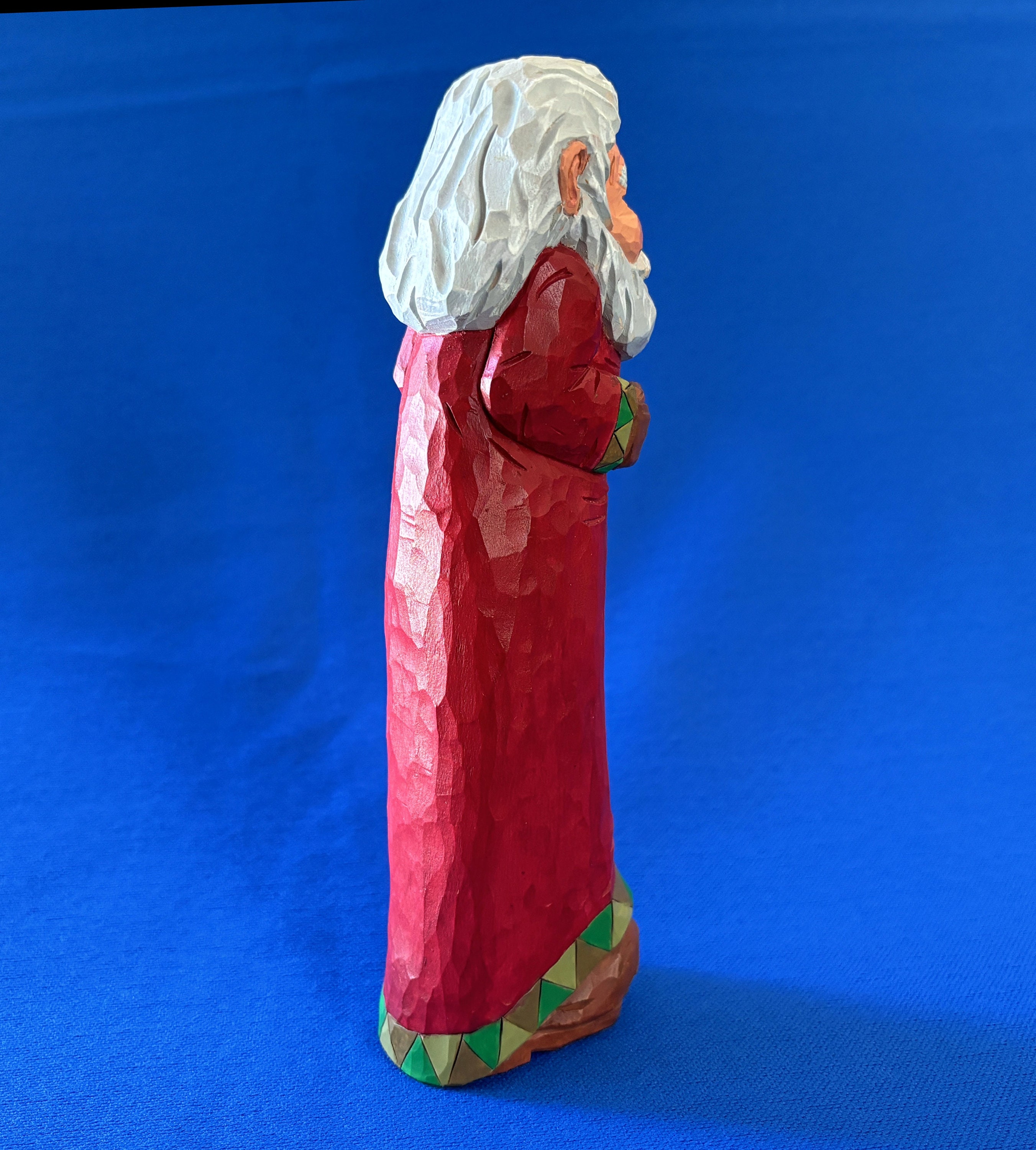 Hand Carved Stylized Santa, Santa Woodcarving, One of a Kind ...