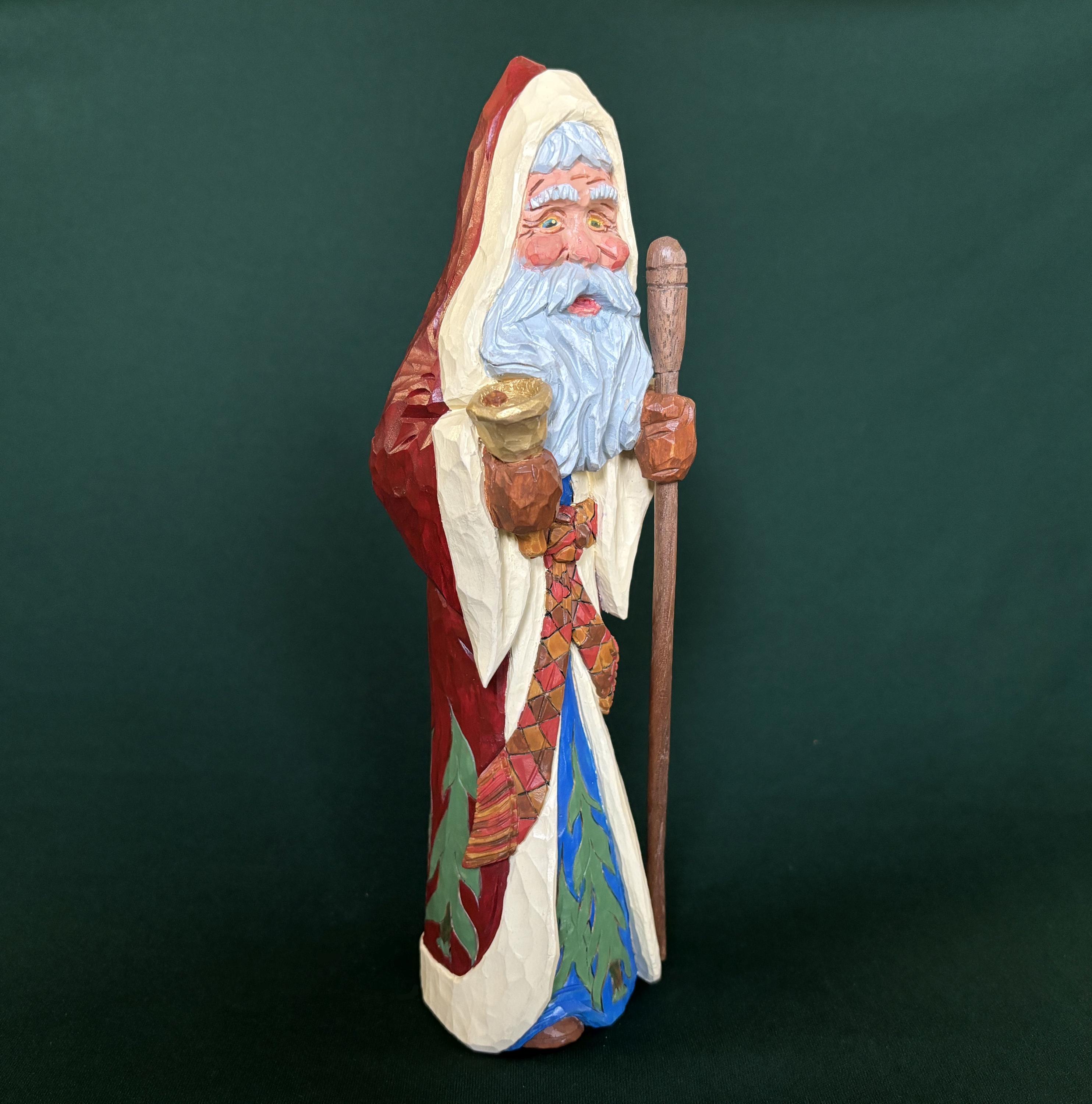 Hand Carved Santa, Woodcarving, Old World Santa Claus, St. Nicholas ...