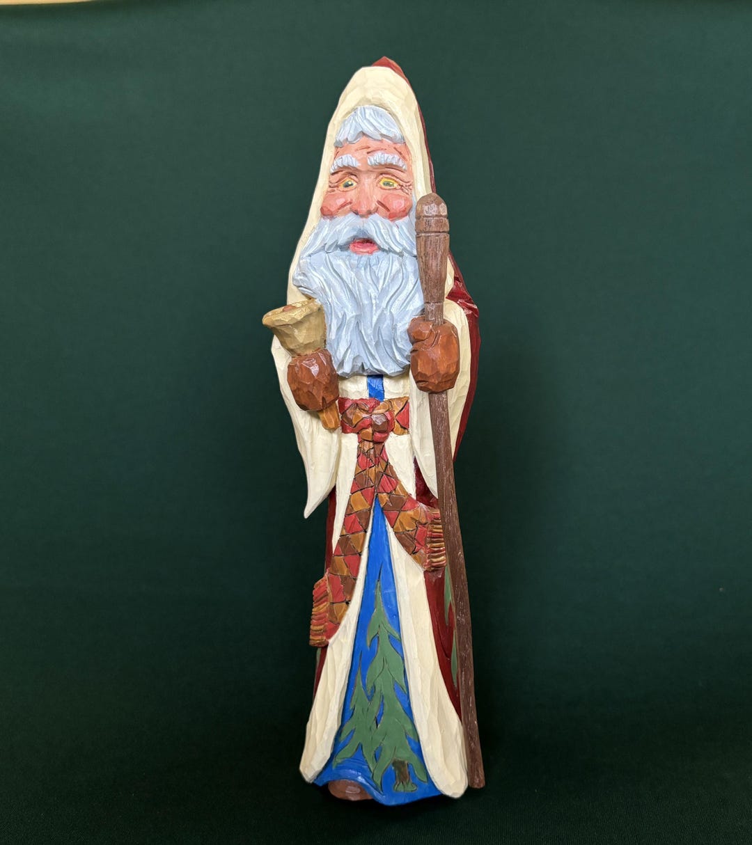 Hand Carved Santa, Woodcarving, Old World Santa Claus, St. Nicholas ...
