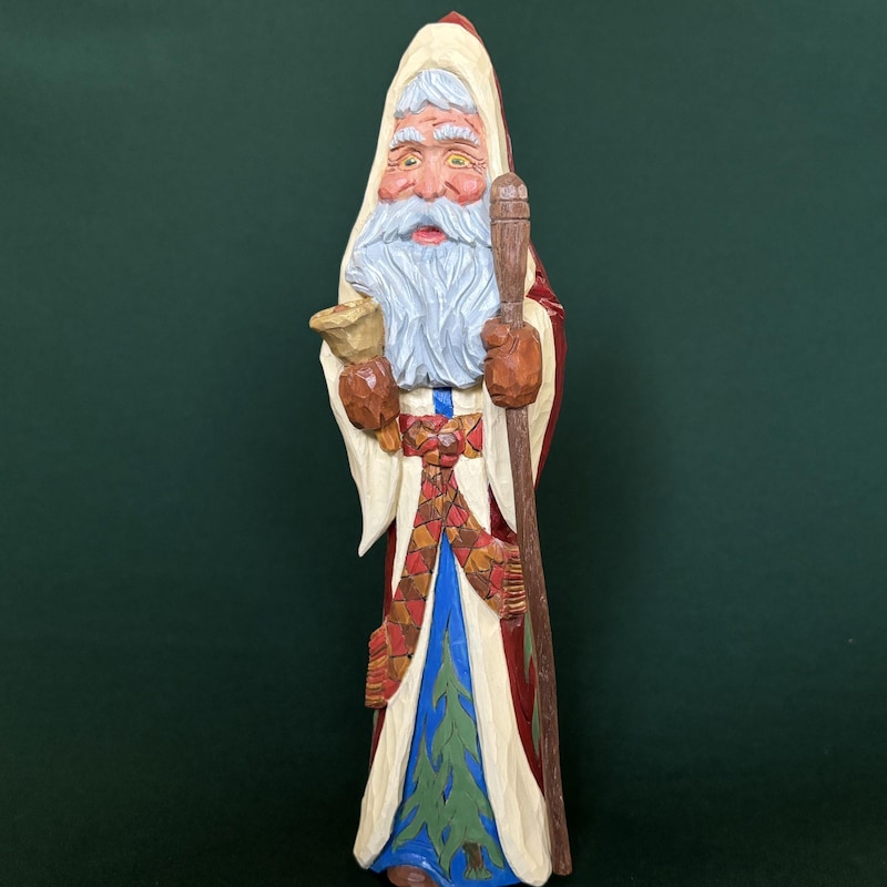 Carved Santa - Etsy