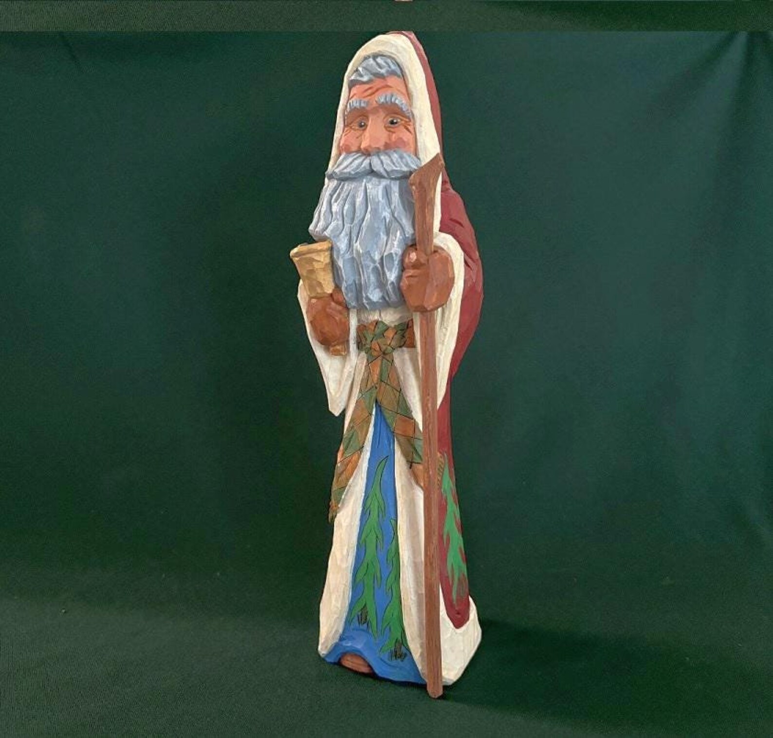 Hand Carved Santa, Woodcarving, Old World Santa Claus, St. Nicholas ...