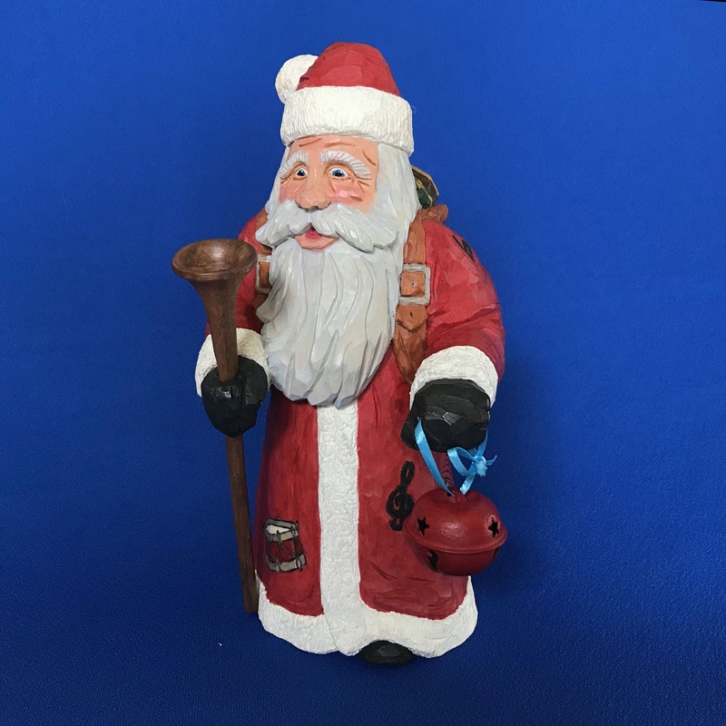 Carved Santa - Etsy