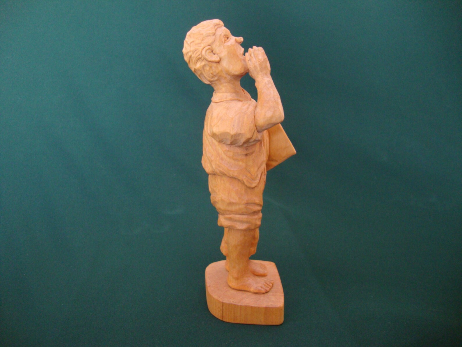 Handcarved Basswood Paper Boy Wood Carving, "extra" - Etsy
