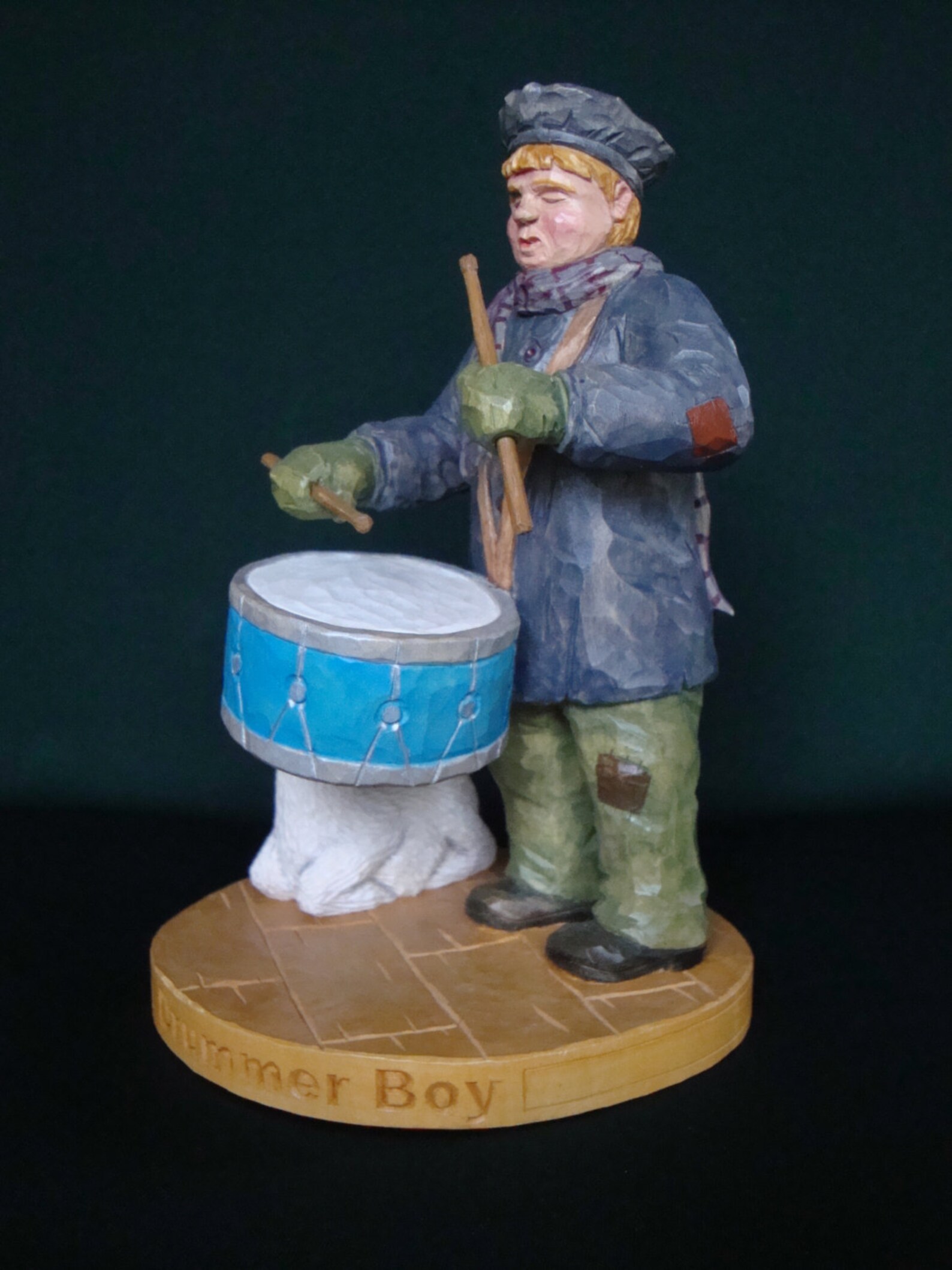 Little Drummer Boy Wood Sculpture. Original One of a Kind Wood - Etsy