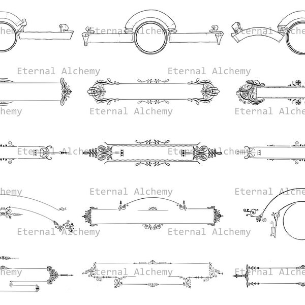 Banner Clipart - Etsy