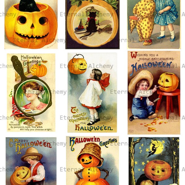 Halloween Postcard - Etsy