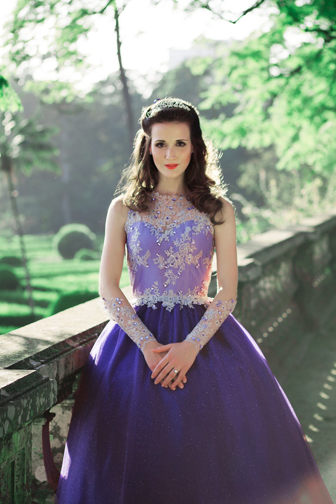 Gorgeous Purple Princess Wedding Gown Fairy Tale Cosplay | Etsy