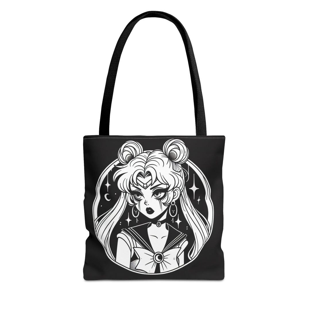 Sailor Moon Goth Emo Dark Anime Student Tote Bag - Etsy