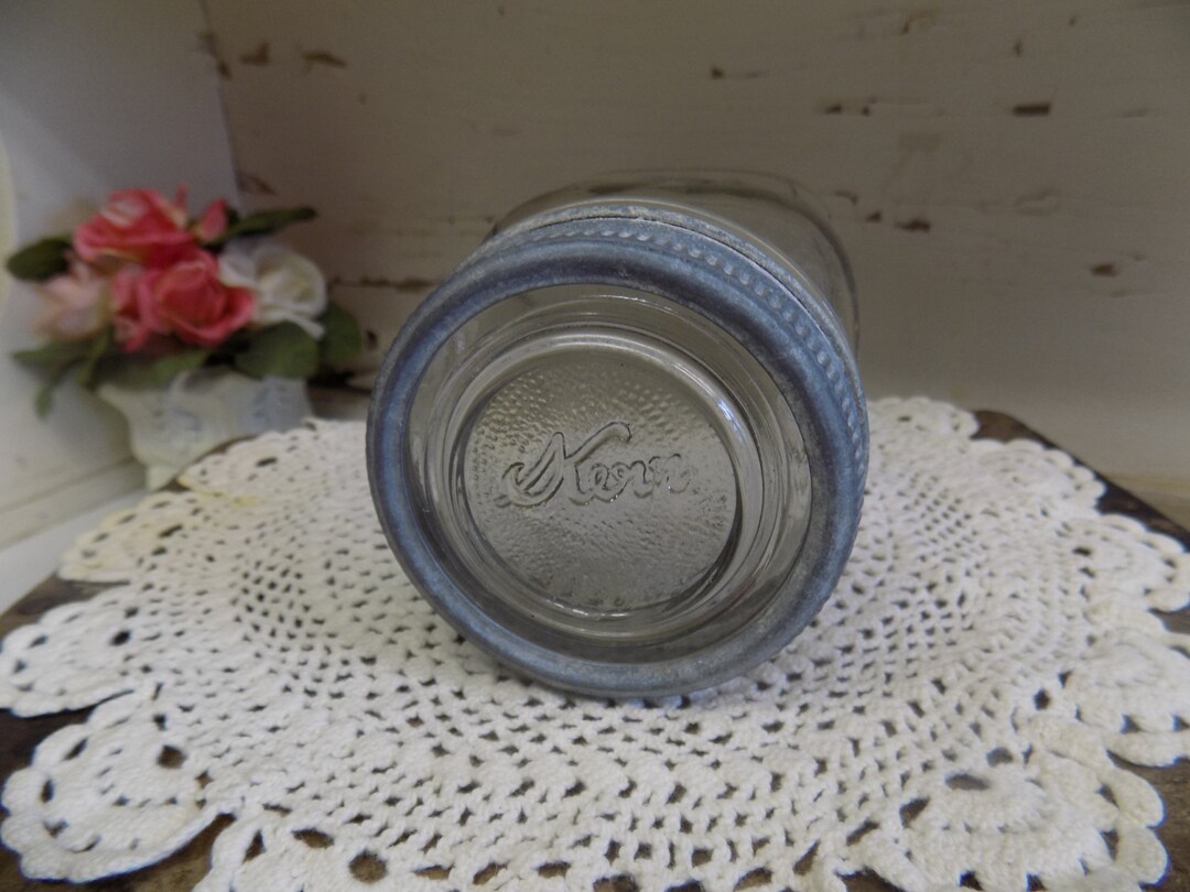 One Vintage REGULAR or Standard Mouth Kerr Glass Lid Insert With Rustic ...
