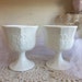 2 Vintage White or Milk Glass Compotes Harvest Grape Pattern B464 - Etsy