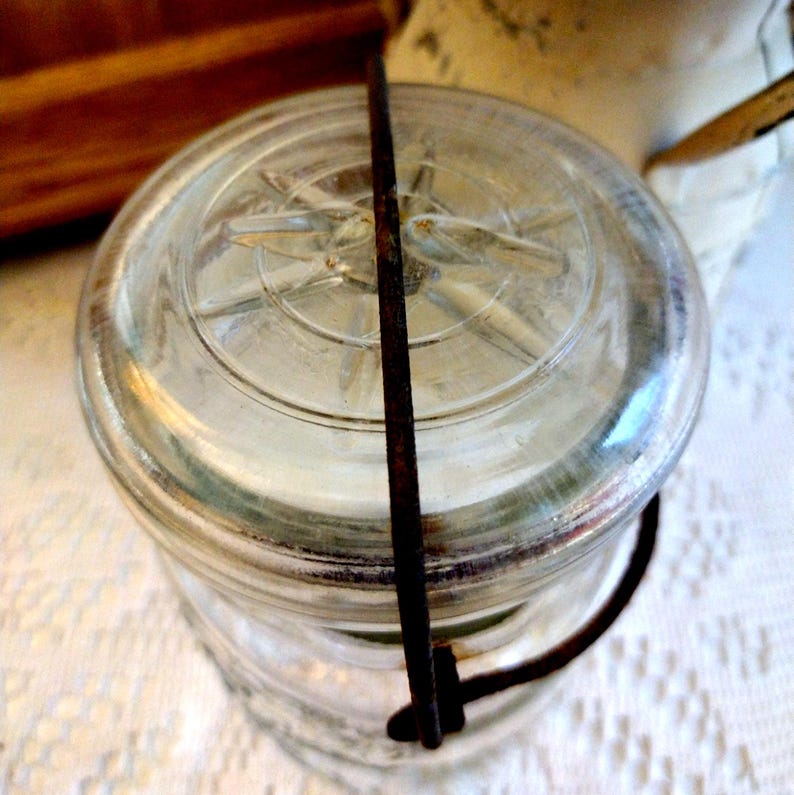 One SCRATCH and DENT Clear Glass Canning Jar Lid IMPERFECT Standard ...