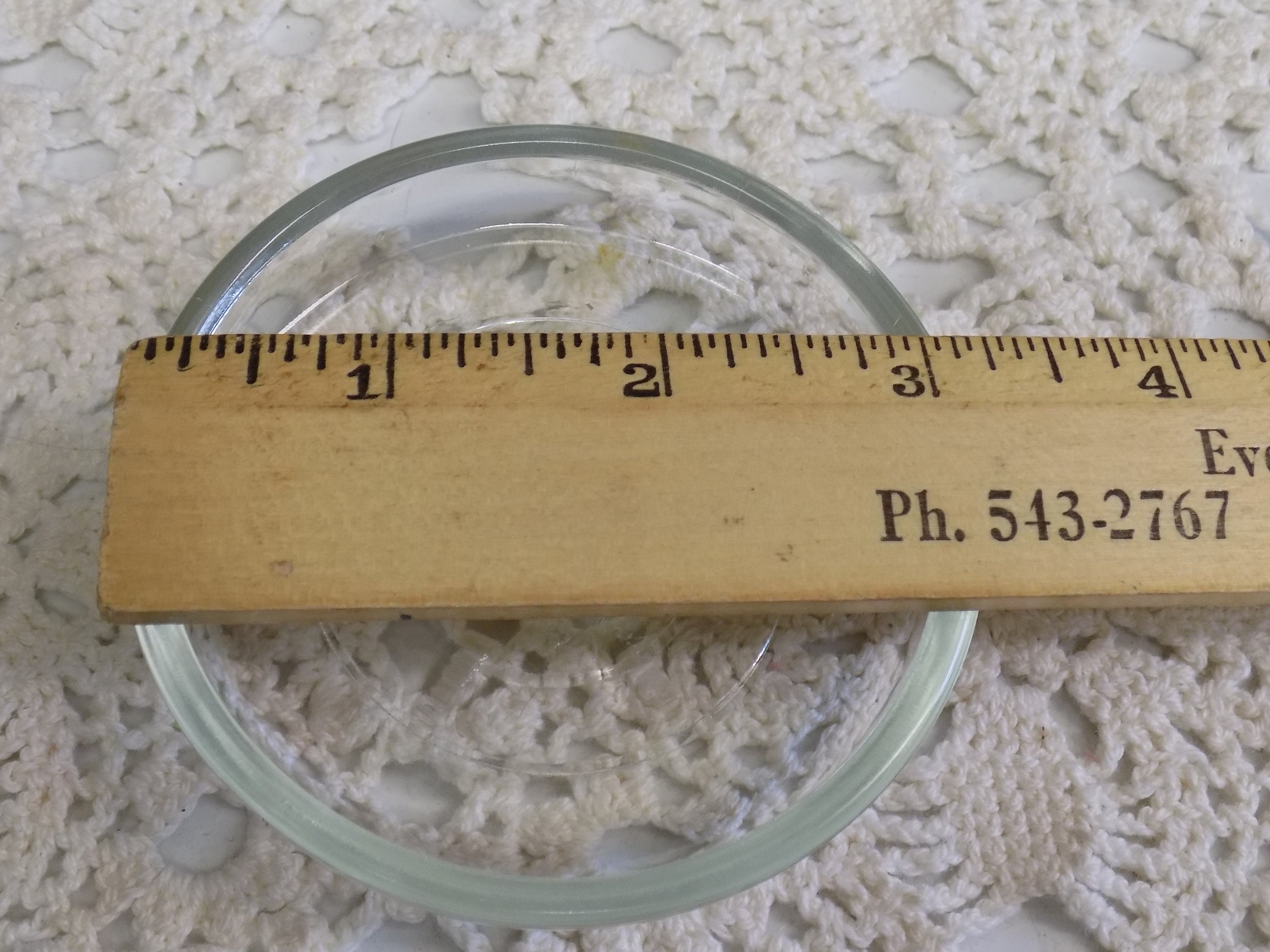 One SCRATCH and DENT Clear Glass Canning Jar Lid IMPERFECT Standard ...