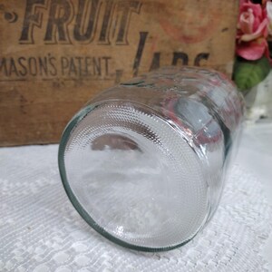 One Vintage IMPERFECT Clear Quart Sized Mason Star Jar With Rustic ...