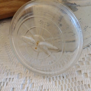 One SCRATCH and DENT Clear Glass Canning Jar Lid IMPERFECT Standard ...