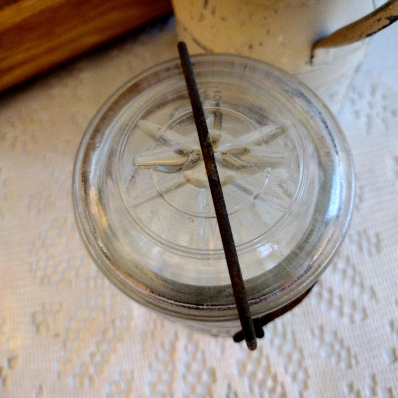 One SCRATCH and DENT Clear Glass Canning Jar Lid IMPERFECT Standard ...
